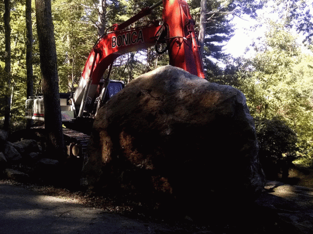 Boulder Removal - Excavation | Septic | Landscaping Contractor | Acton MA